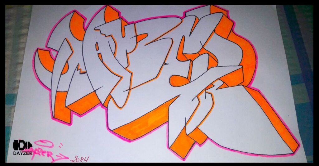 How to Draw Graffiti Letters Easy: A Beginner's Guide - Dayzerart