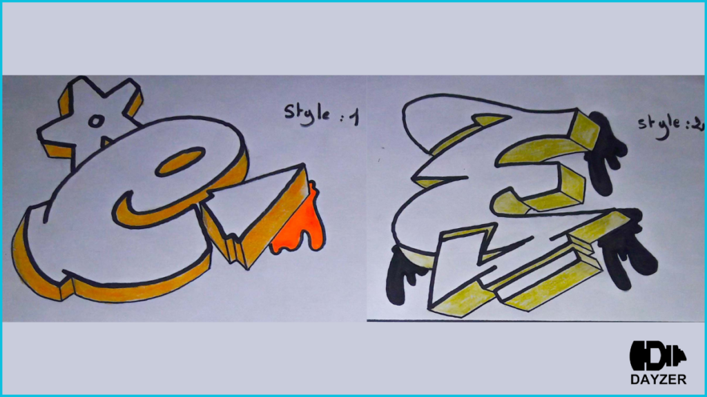 How to Draw Graffiti Letters Easy: A Beginner's Guide - Dayzerart
